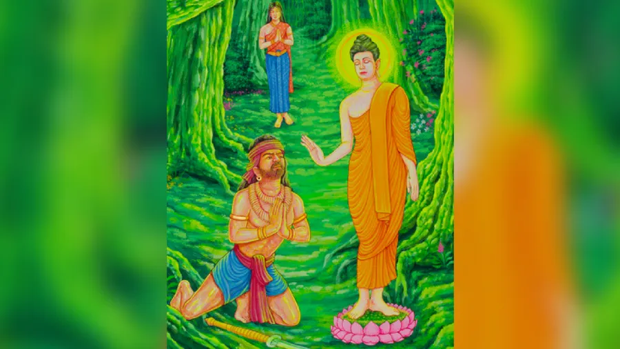 Gautam Buddha and Angulimala Story in Hindi - Hindu Mantra